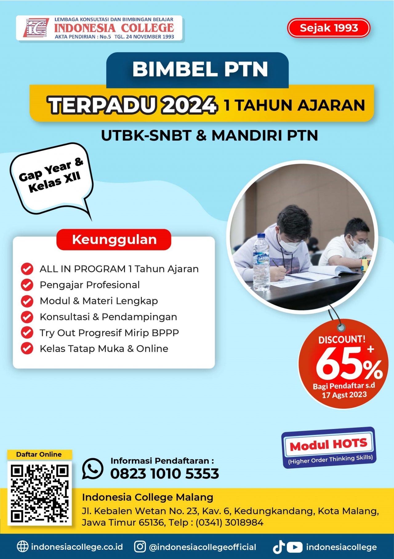 Bimbel PTN | Indonesia College Malang